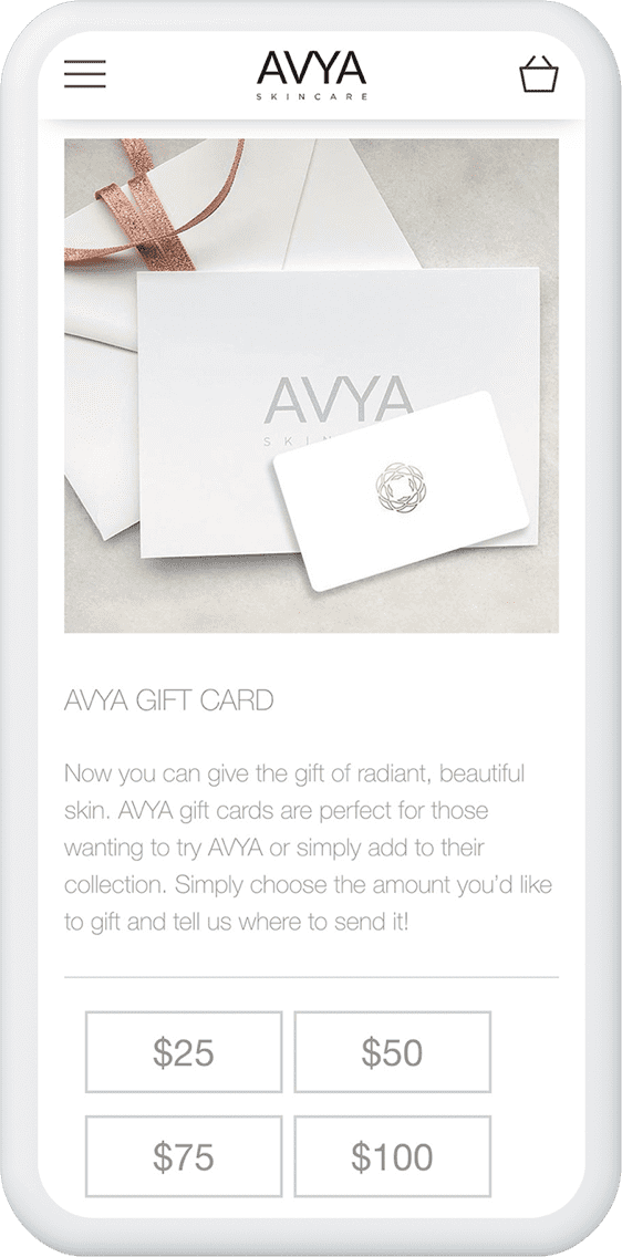 AVYA Skincare – Shopify Website Design – Web Design Agency – Gulo