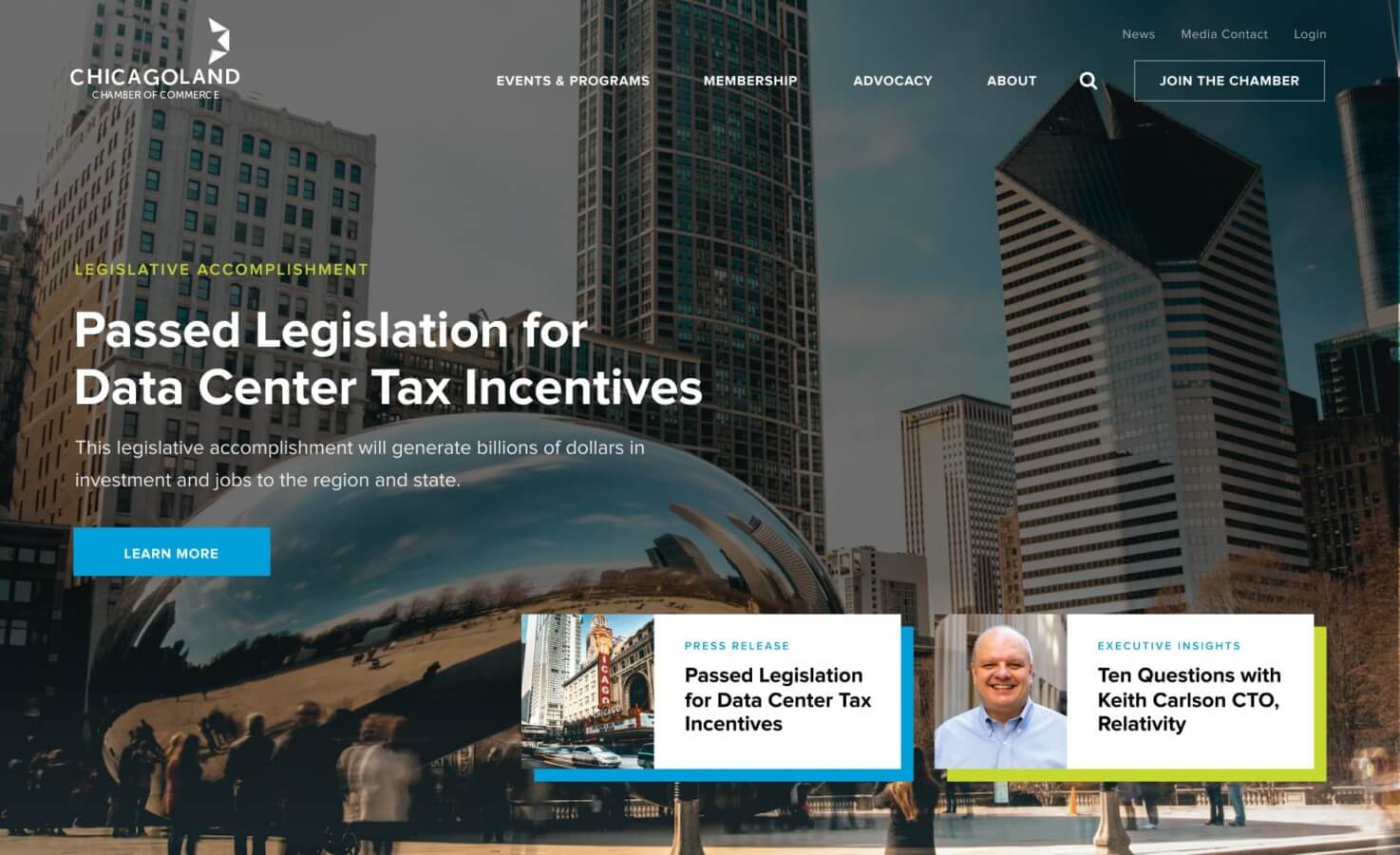 Chicagoland Chamber of Commerce | Association Web Design